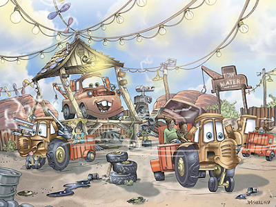 New Cars Land Concept Art | Pixar Post