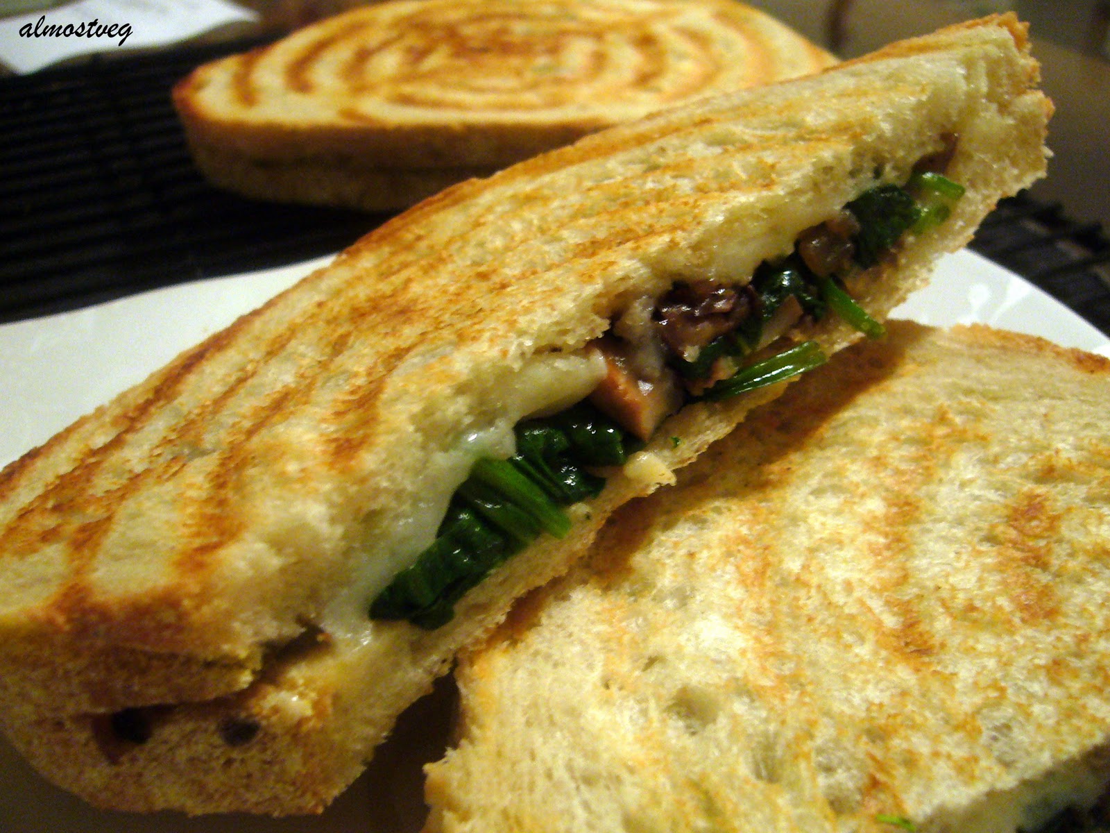 Mushroom and Spinach Panini
