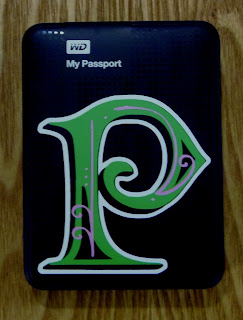 Craft with Bee: Monogrammed Hard Drives