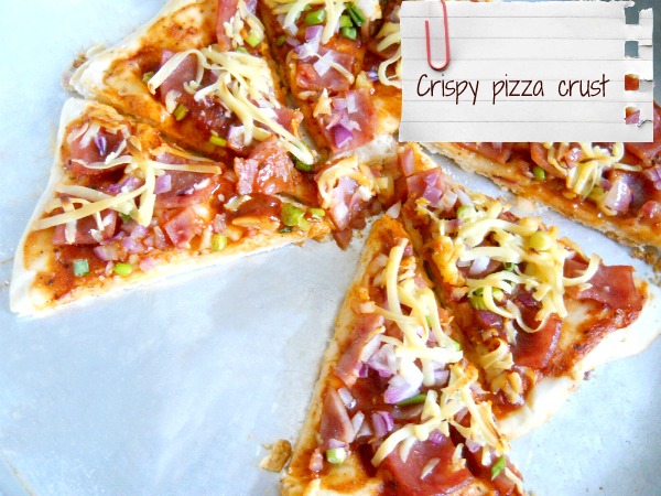 Recipe: Crispy Pizza Crust - The Sweet Tidings