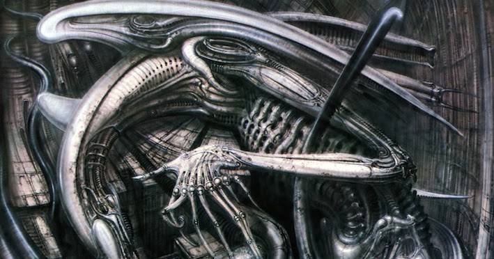 Alien Explorations: HR Giger: Alien Monster IV; Atrophied remnant of ...