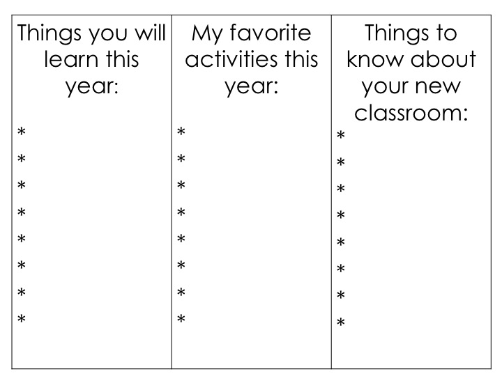 I Love My Classroom: End of Year Brochures Freebie