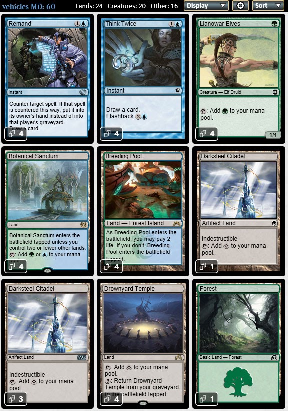 Magic the Gathering Adventures: UG Modern Vehicles