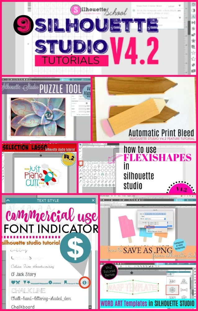 9 Silhouette Studio V4.2 Tutorials - Silhouette School