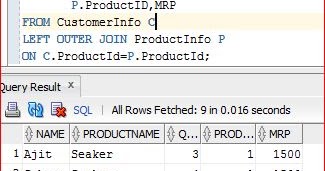 SQL ,Data Warehouse and Testing Concepts: SQL - ADVANCED JOINS
