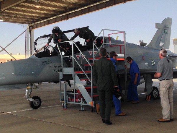 Asian Defence News: Royal Saudi Air Force Hawk T-165 (2104) arrived ...
