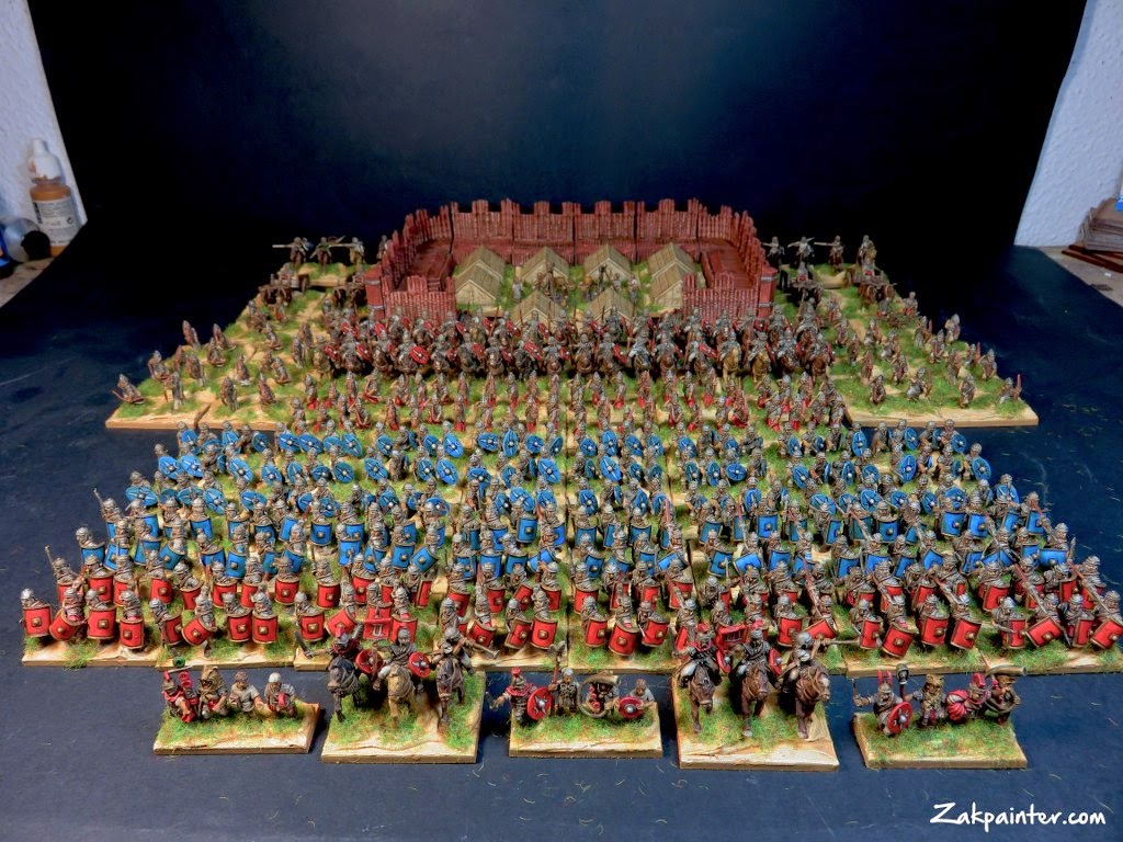 ZakGallery: Painted 15mm FoG DBM army: Early Imperial Romans