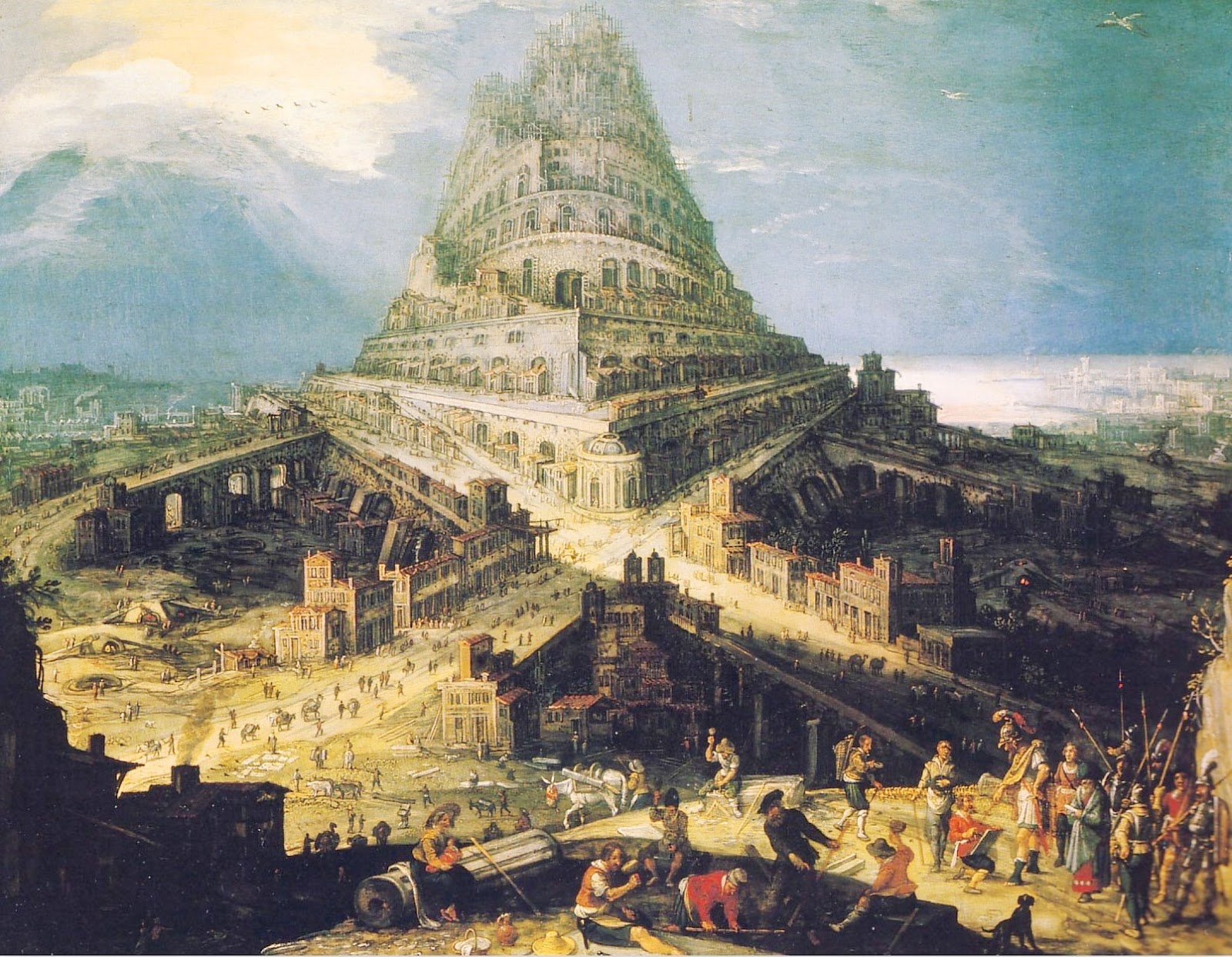 Historia y evolución de la pintura artística : PAISAJES, TORRE DE BABEL ...