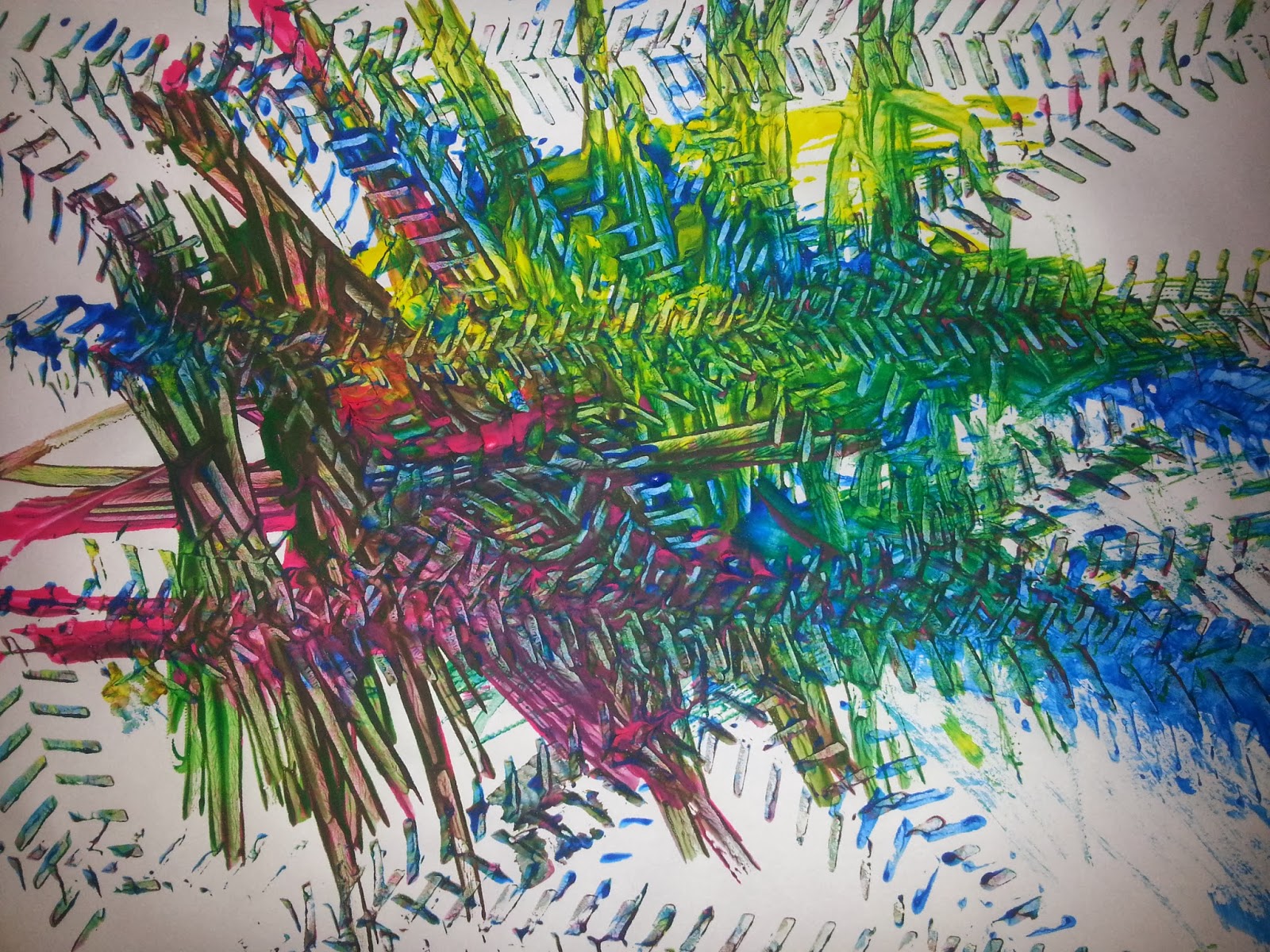 STA Classroom: Tire Tracks Art