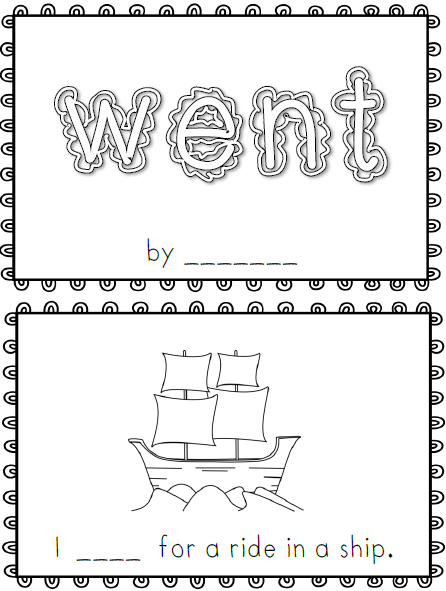 Went~ emergent reader | Mrs. Black's Bees