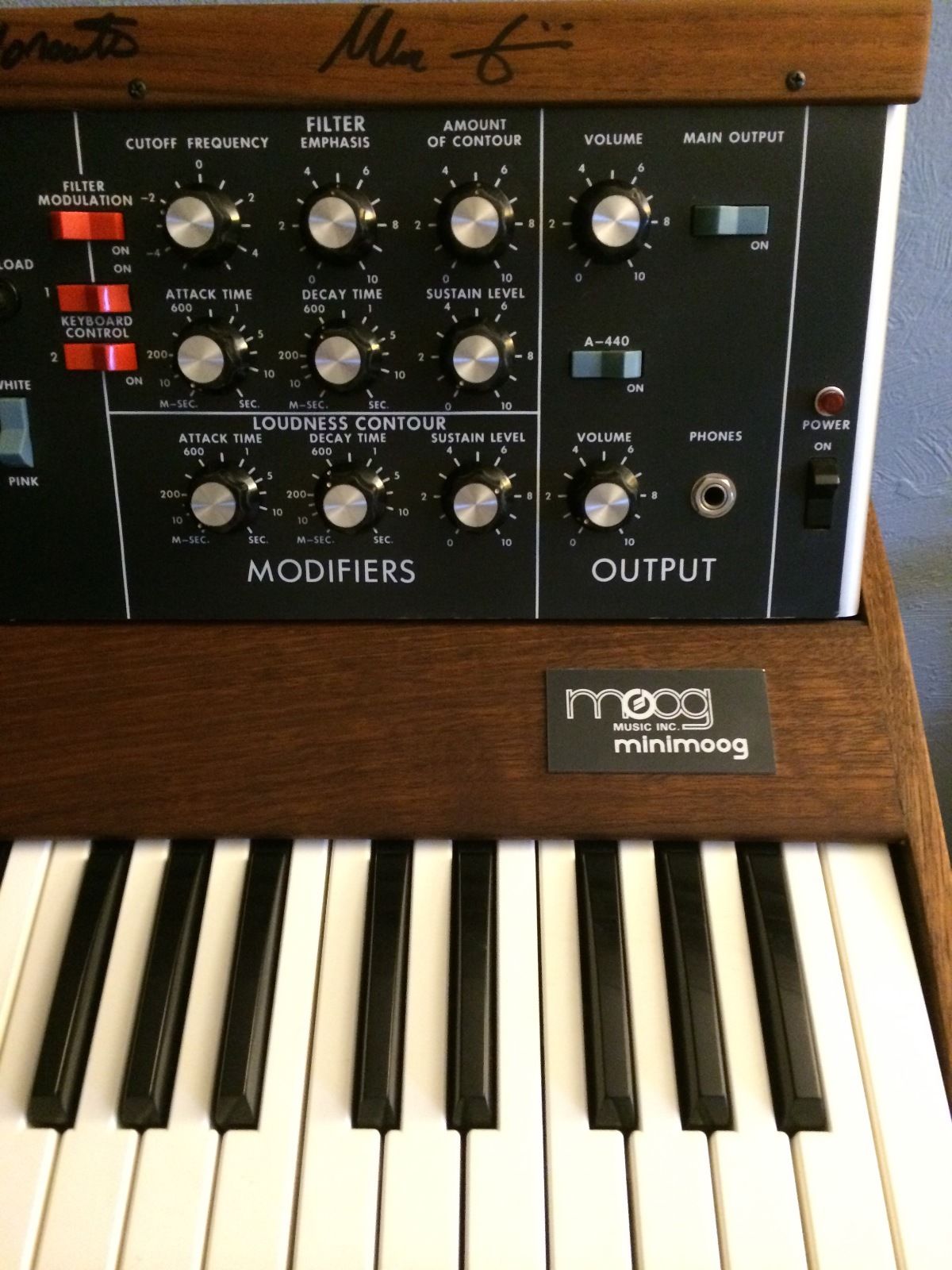 MATRIXSYNTH: Moog Minimoog Model D Synthesizer Pristine Rare Early ...