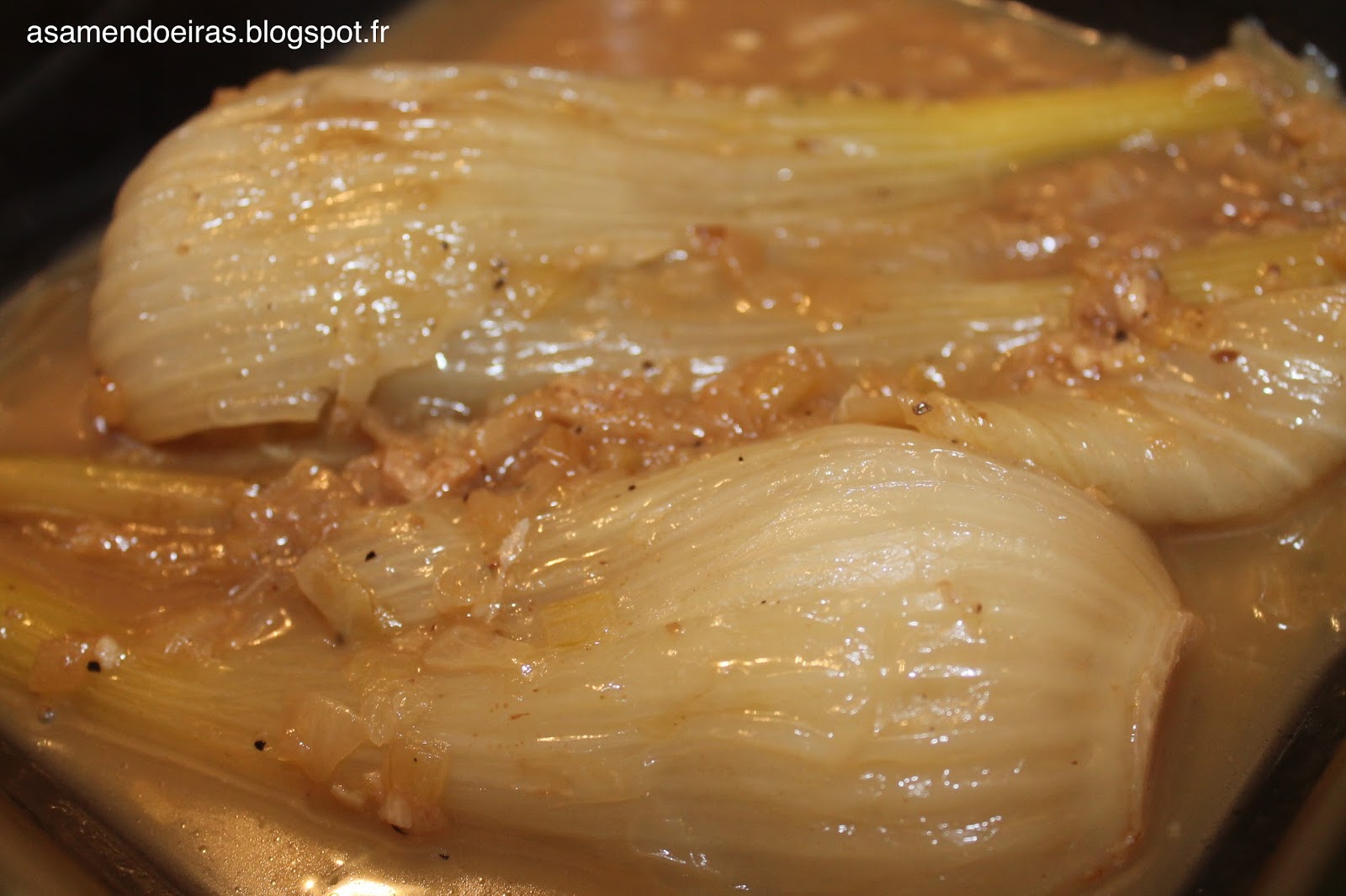 As Amendoeiras: Laitues, coeurs de céleri, fenouil bulbeux braisés ...