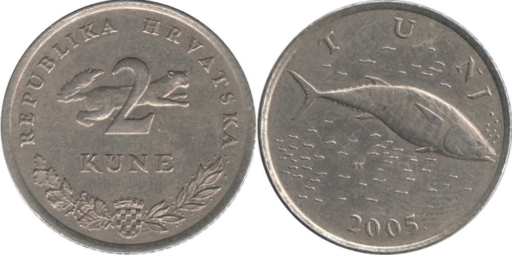 My coins collection: 2 Kune 1993-2017