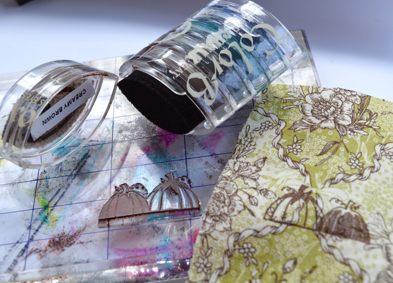 Much Ado About Nothing: ~Stamping On Fabric- Fabric Card Tutorial~