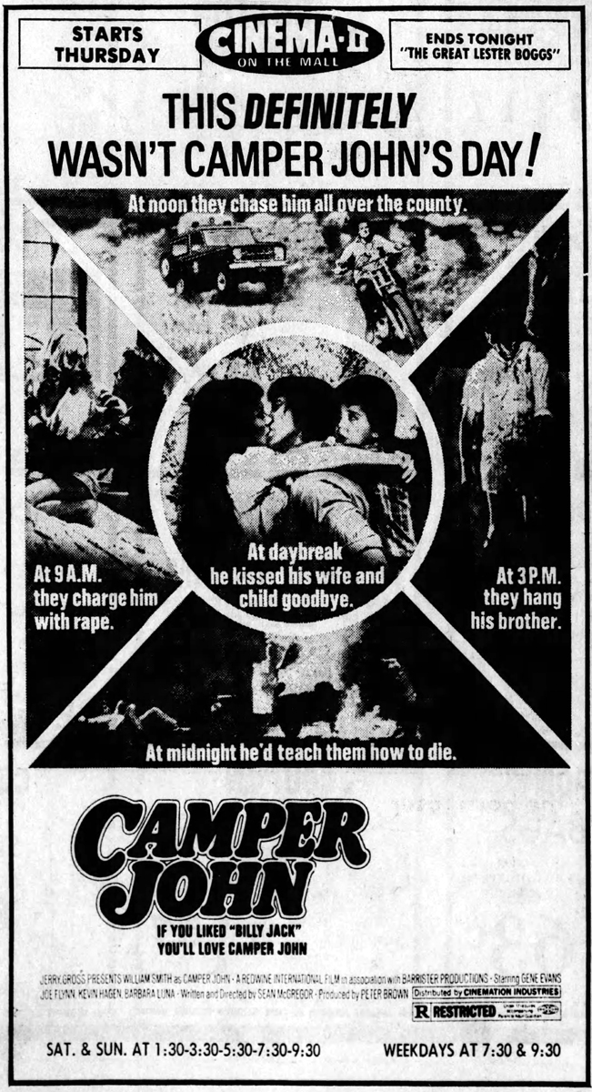 TEMPLE OF SCHLOCK: Movie Ads of the Week: The Many Faces of CAMPER JOHN ...