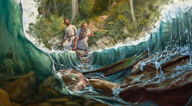 THE DIVIDING OF THE JORDAN RIVER