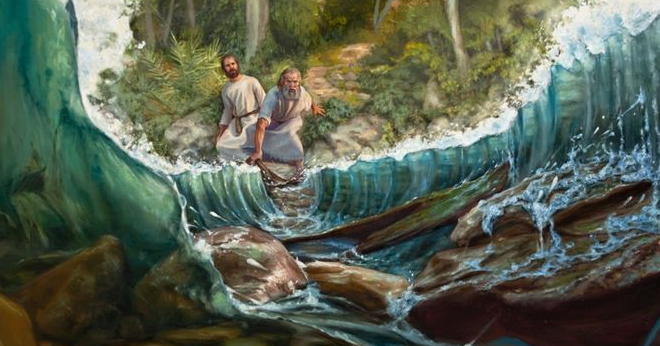 THE DIVIDING OF THE JORDAN RIVER