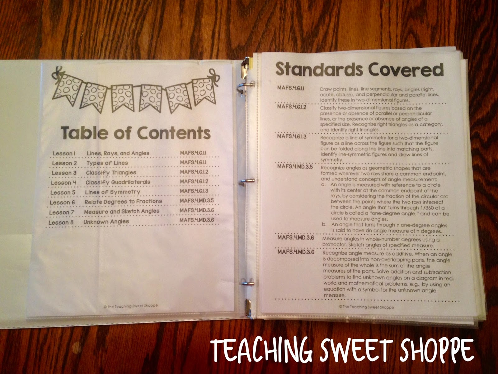 The Teaching Sweet Shoppe!: Organizing My Geometry Unit
