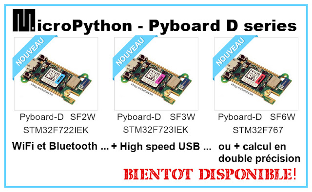 MicroPython Pyboard-D : en arrivé chez MC Hobby - MCHobby - Le Blog