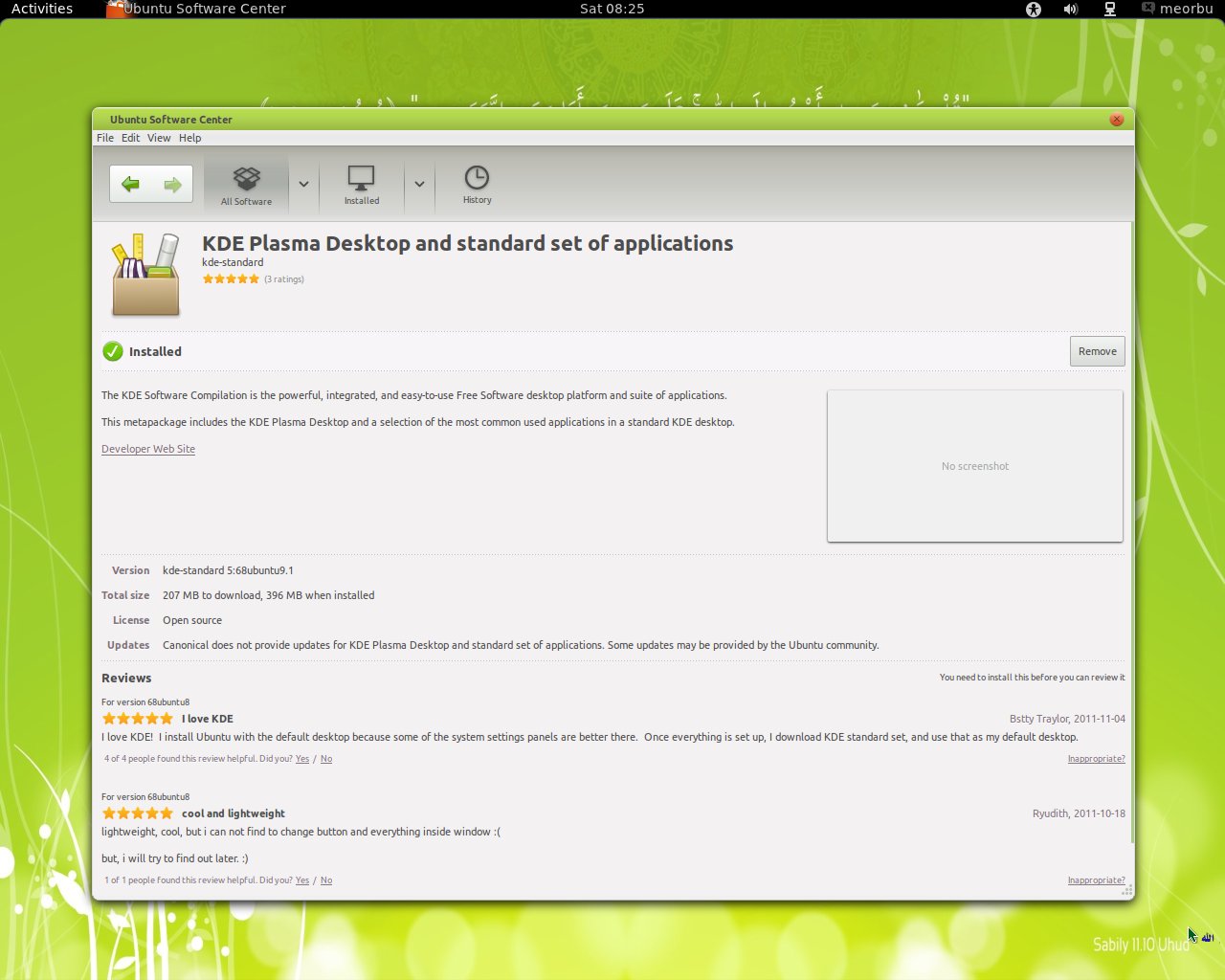 sabily blogsphere: Sabily 11.10 Uhud - Install KDE Plasma Desktop