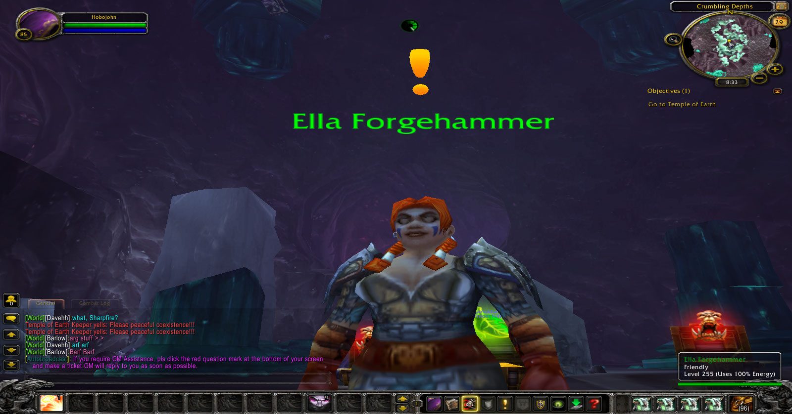 Eternion-wow Guide by Itchyfleas: Starting out in Crumbling Depths.