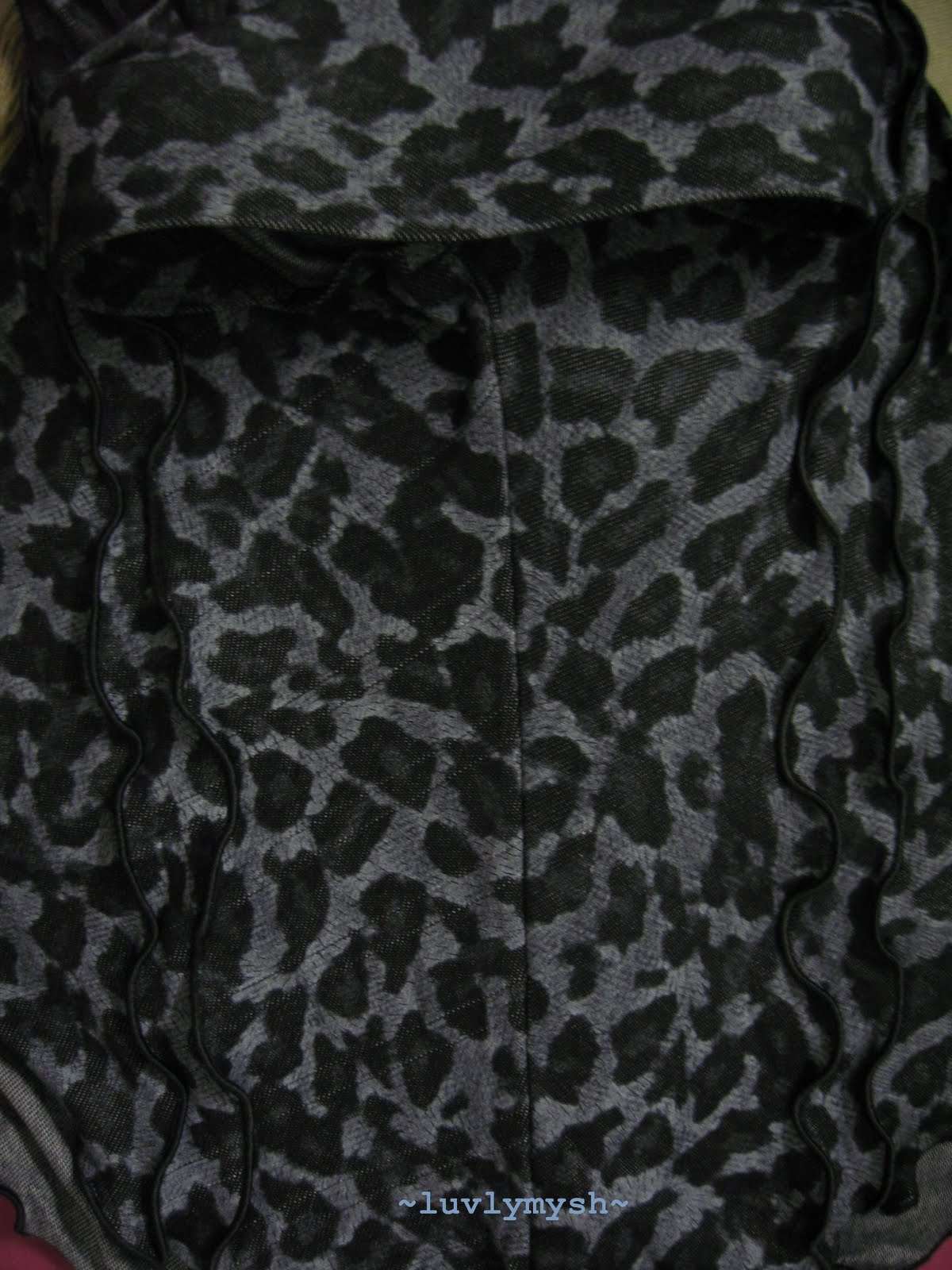luvlymysh: Tudung Denim Corak Leopard & Dot