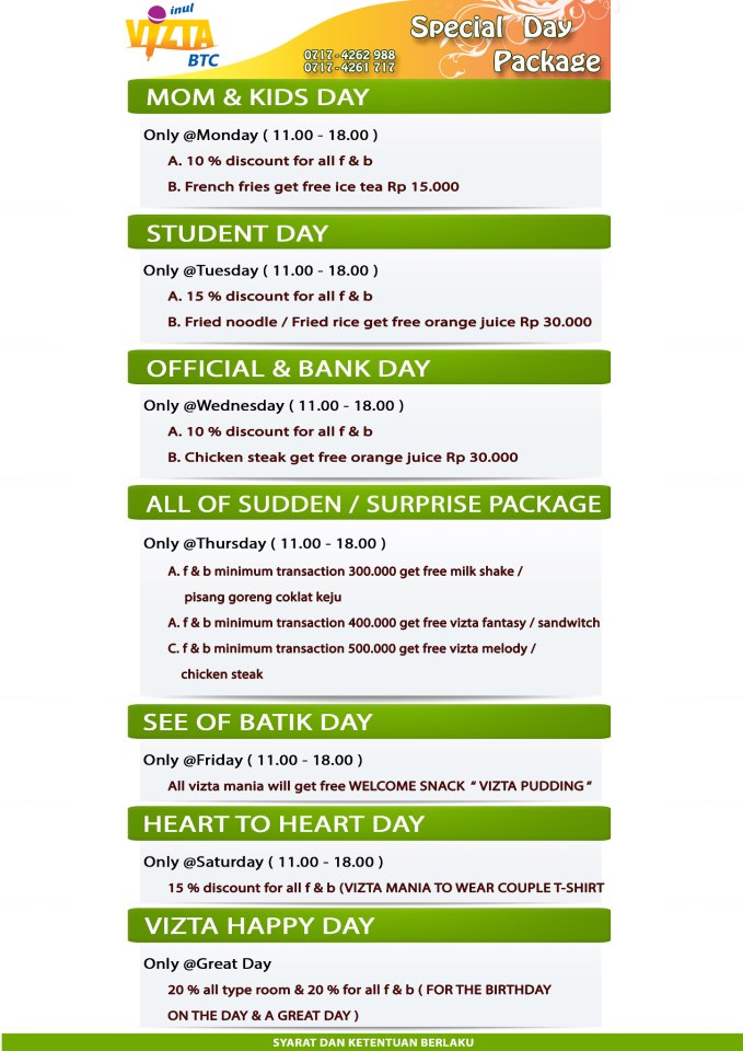 Promo Inul Vizta BTC - Inul Vizta Blog