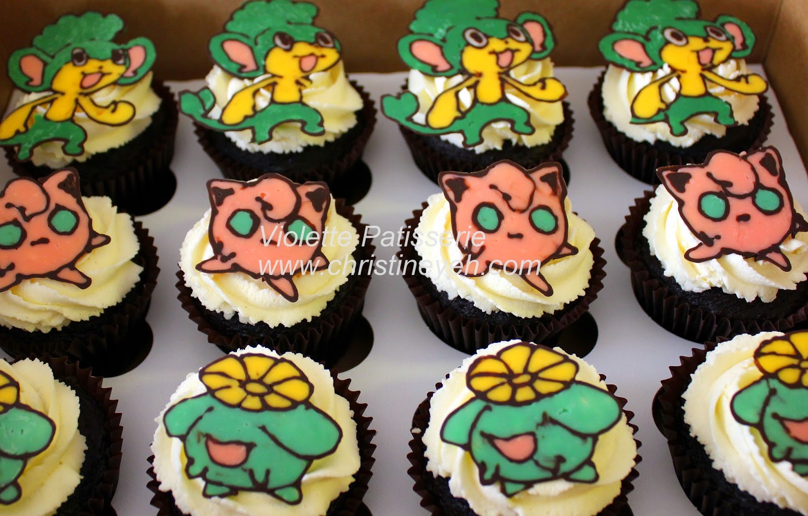 Violette's Patisserie: Pokemon Characters Cupcakes