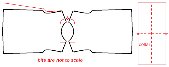 ernie k designs: Bride of Dignified Pullover: Collar Transplant