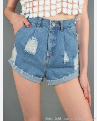 Sheiza Diva: TRENDING- RIPPED DENIM SHORTS