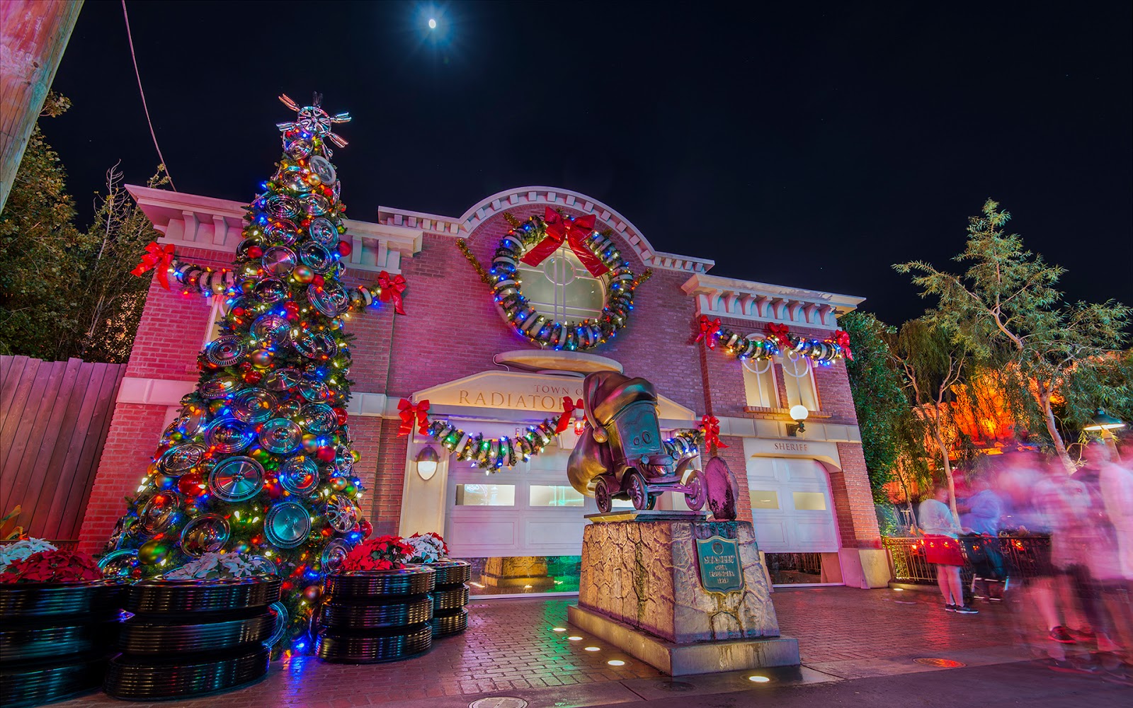 The Christmas Trees of Cars Land