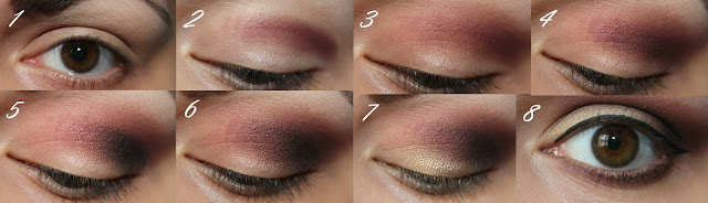 Makeup by Aggie: burgundy and a bit of gold makeup tutorial