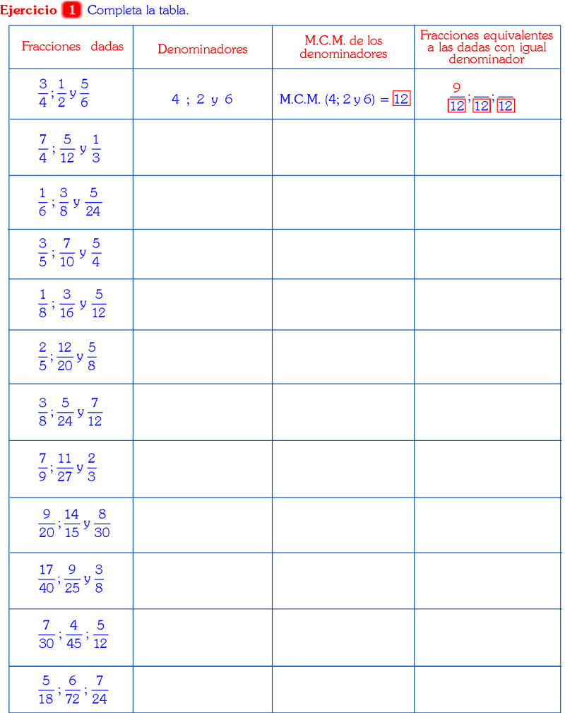 SIMPLIFICACION DE FRACCIONES EJERCICIOS RESUELTOS