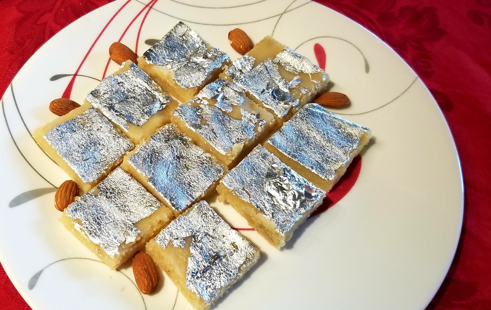 Yummy food in Tummy: Almond barfi/fudge (Badam burfi)