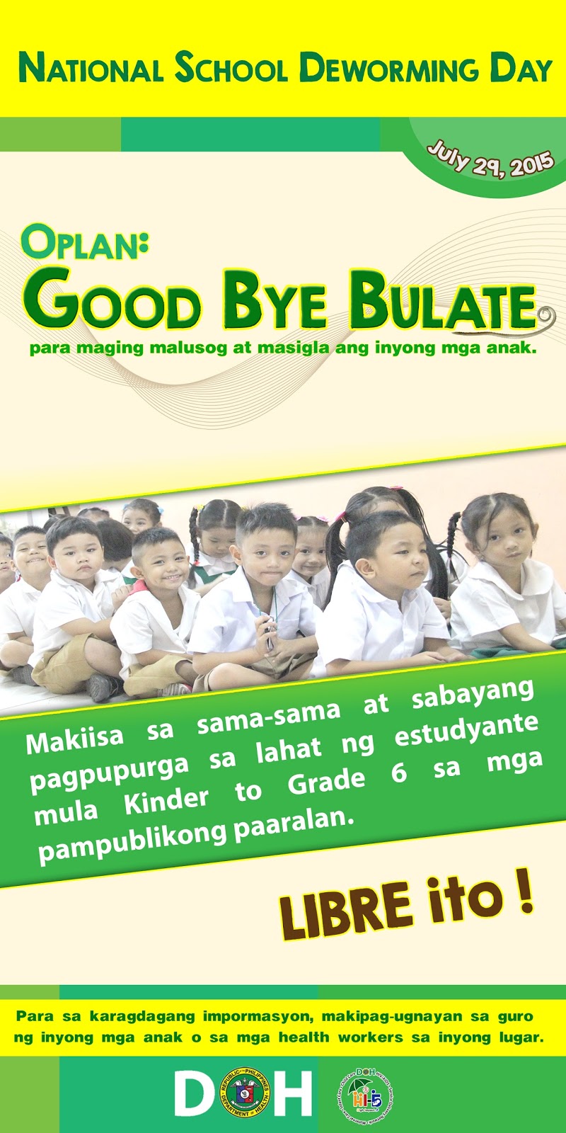 National School Deworming Day on July 29 ~ Wazzup Pilipinas News and Events
