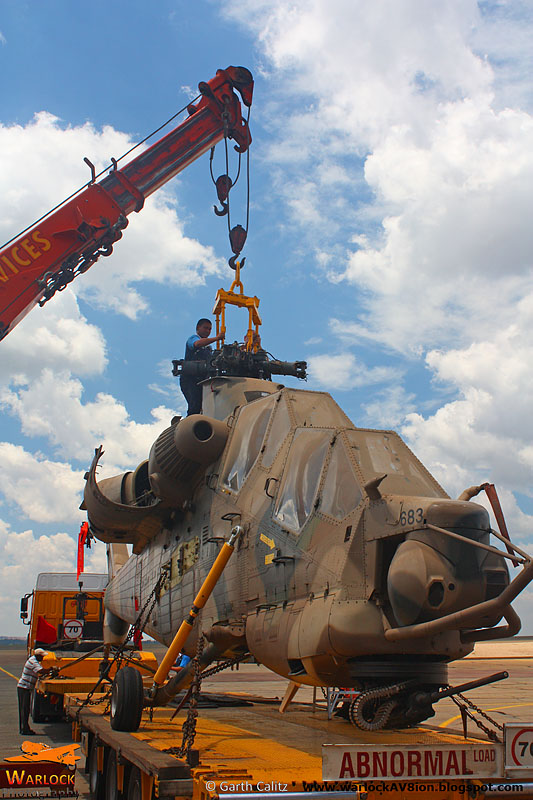 Warlock AV8ion Photography: Delivery of the SAAF Museum Rooivalk