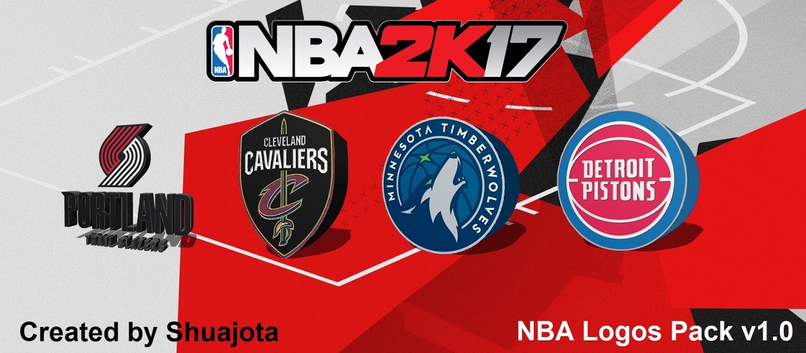 NBA 2K17 2018 3D Logos v1.0 by Shuajota - DNA Of Basketball | Shuajota ...