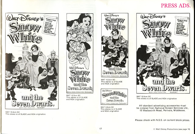Filmic Light - Snow White Archive: 1980 UK Snow White Pressbook