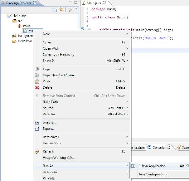 Java & C++ Coding Basics: Java Tutorial & Lesson 3 - Writing the first program: Hello World!