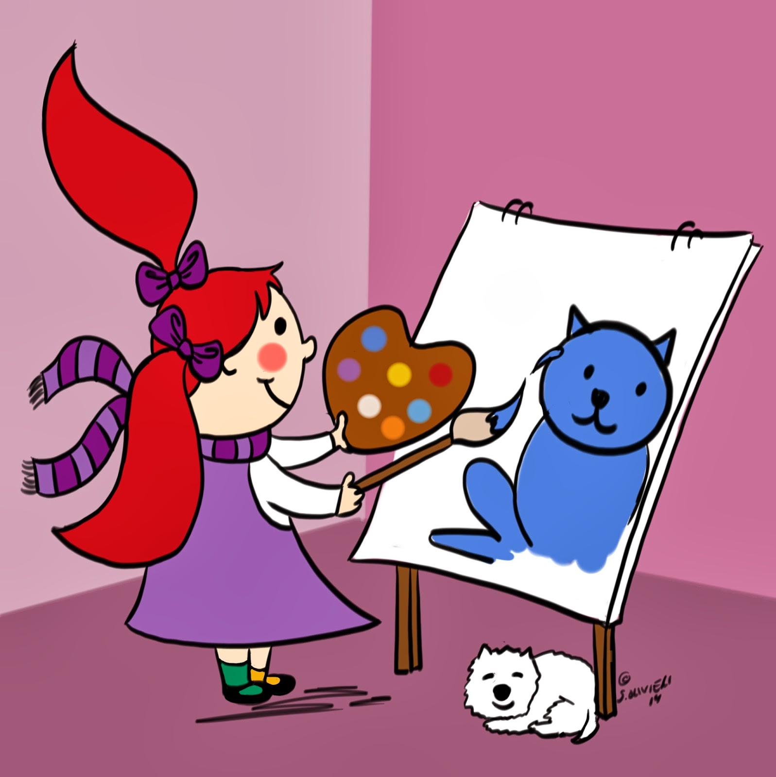 New Crissie and Wriggly Painting From Children's Book