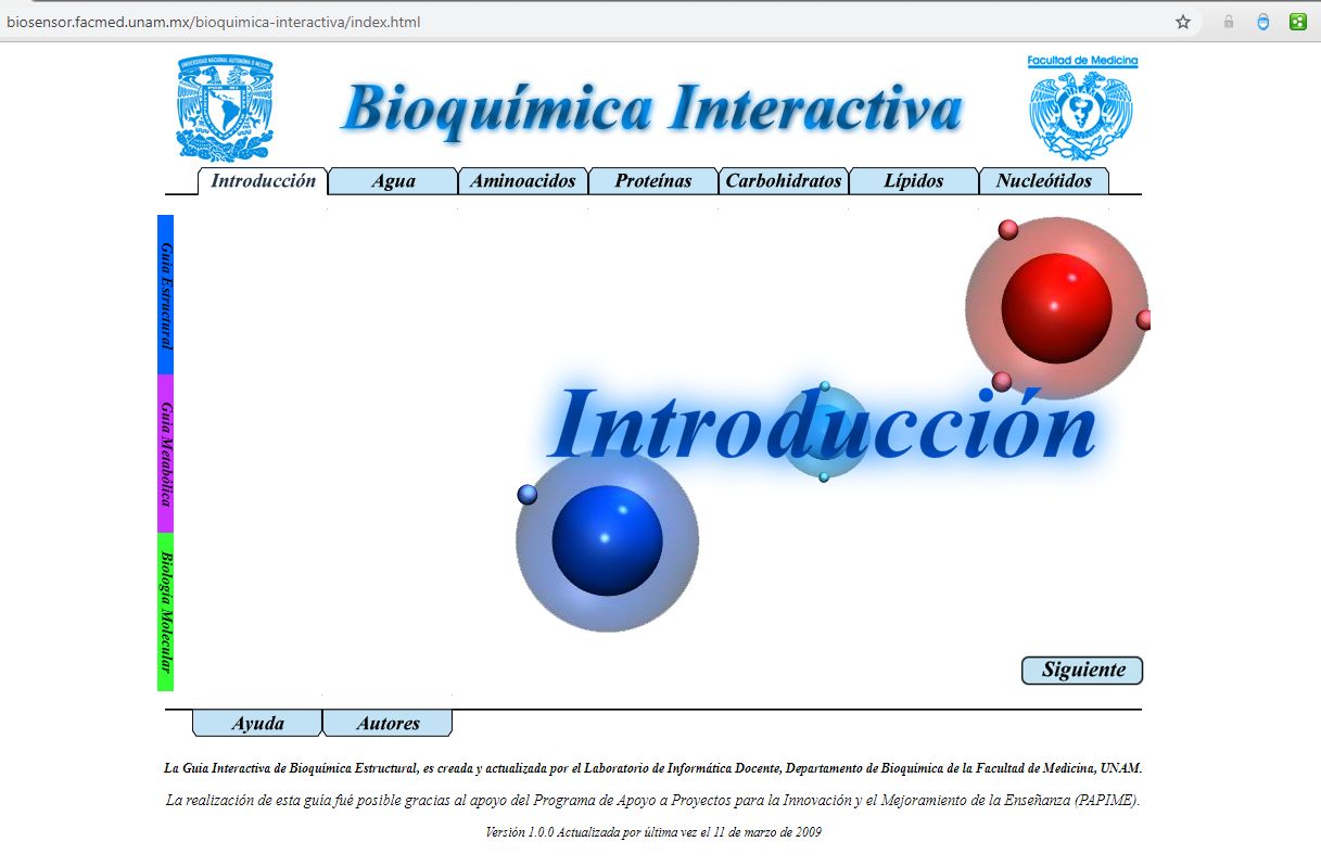 e-Lios Grupo de Investigación: BIOQUÍMICA INTERACTIVA - UNAM. La Guía ...