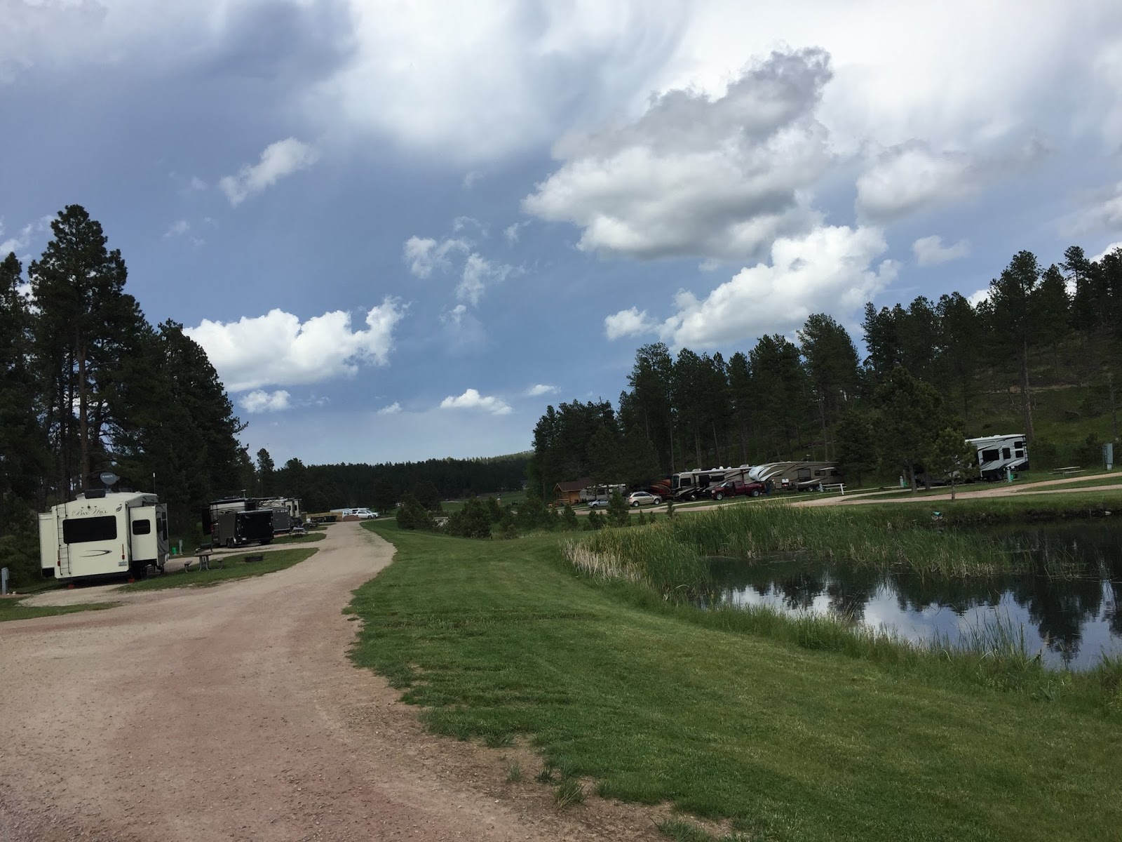 BLUE SKY AHEAD: Custer's Gulch RV Park, South Dakota