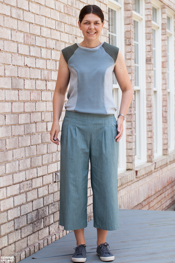 Sewing Like Mad: The Emerson Crop Pants by True Bias