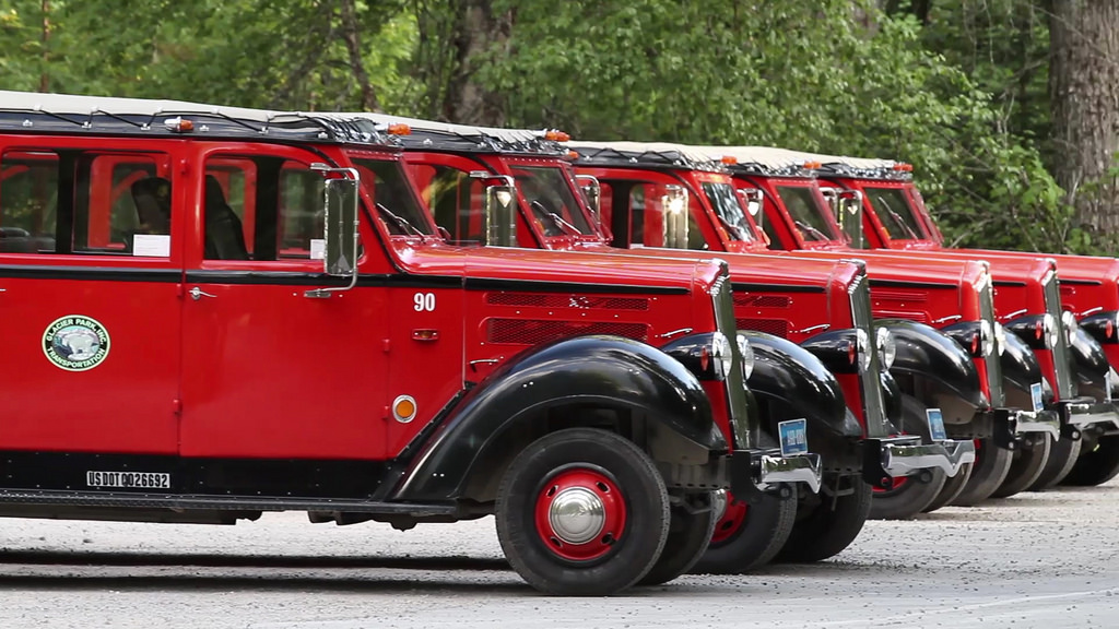 Just A Car Guy: The Glacier National Park Red Bus Fleet, on duty at the ...