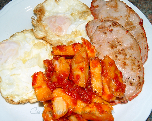 Cocina con Mina: Patatas con tomate a la antigua