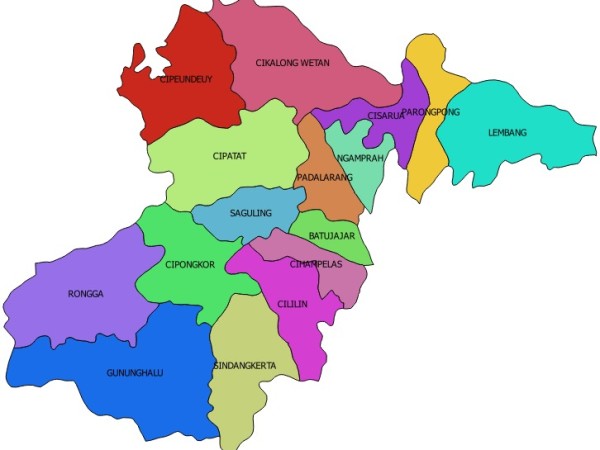 Peta kecamatand bandung barat