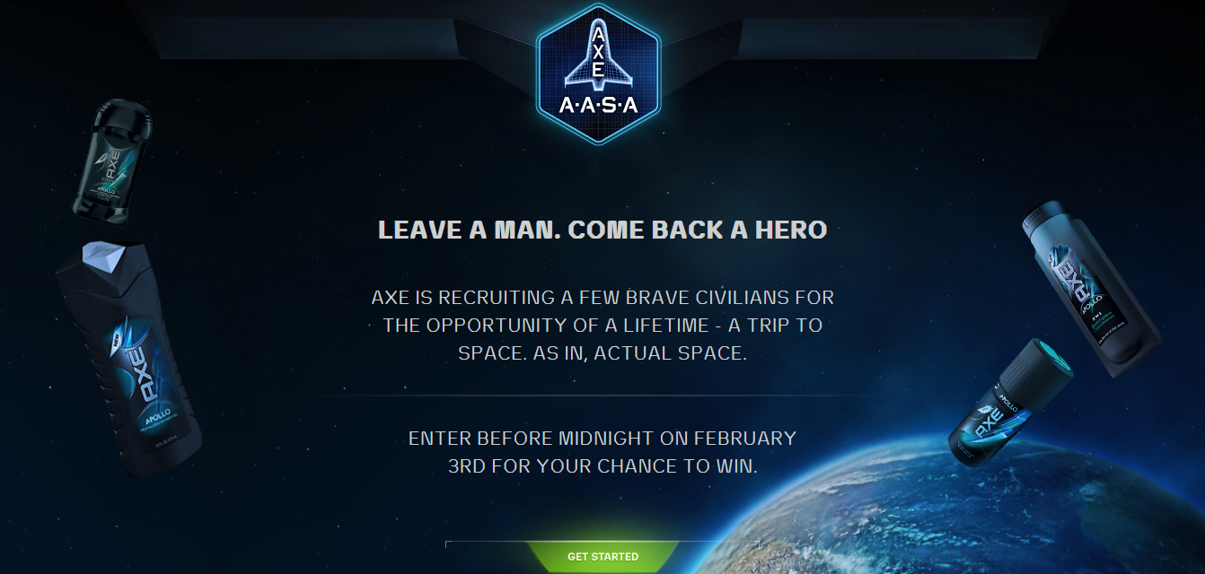 Girl From Axe Astronaut Commercial