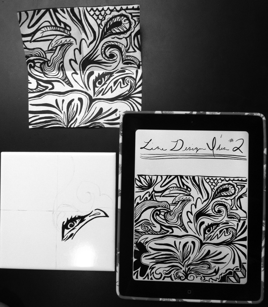 Saint James Visual Art and Photography: Art 8- Ceramic Line Designs