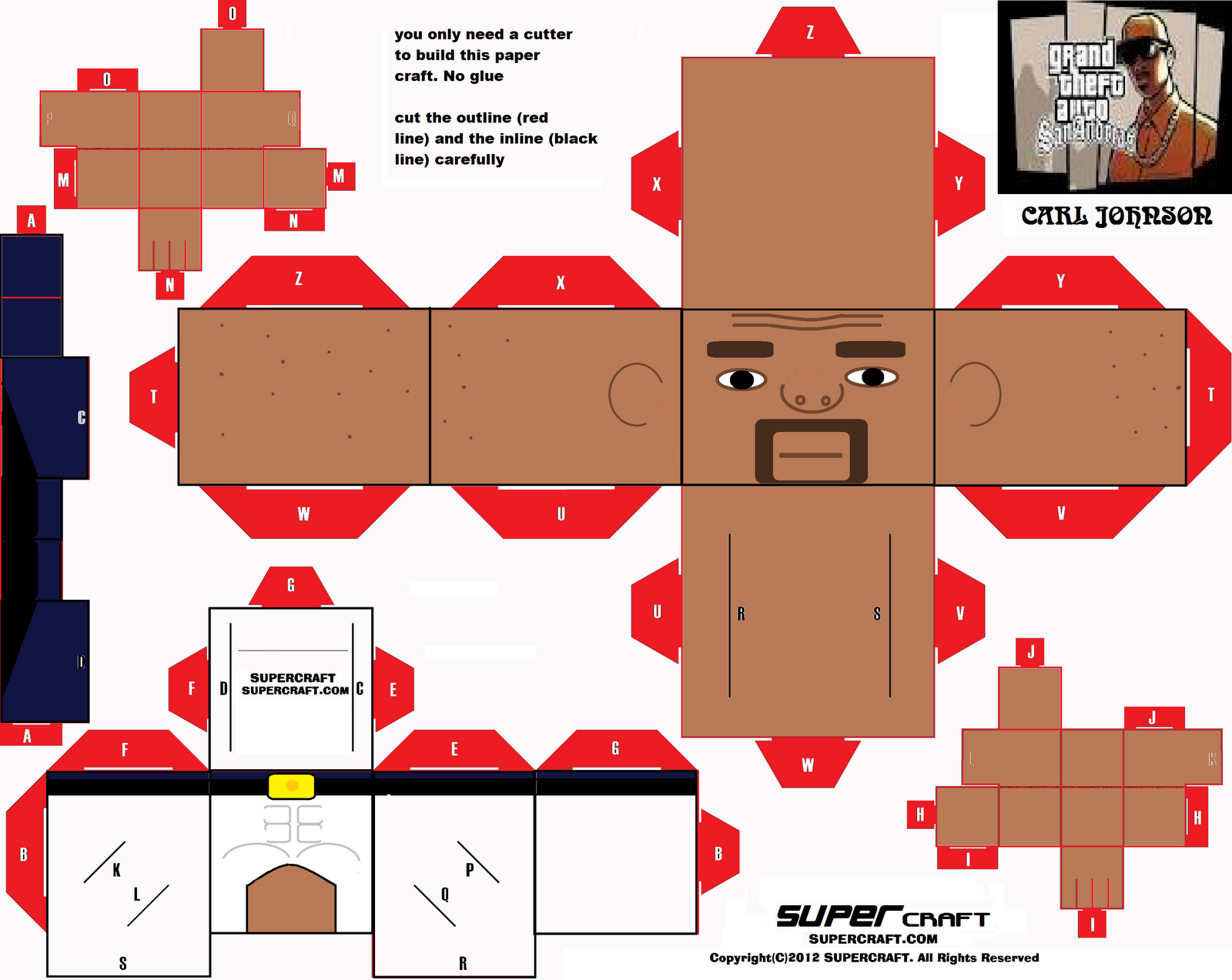 SuperCraft - Paper Toy