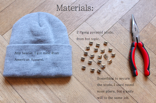 C--Hardy : DIY Studded Beanie Tutorial